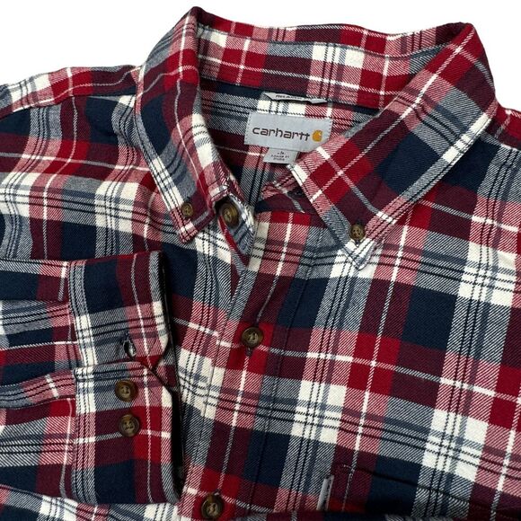 Carhartt | Shirts | Carhartt Flannel Shirt Mens Size Large Tall Relaxed ...